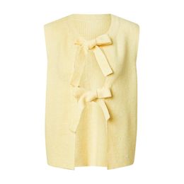 Pieces Strickweste Damen Gr&ouml;&szlig;e M hellgelb