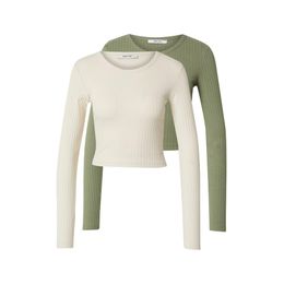 ABOUT YOU Shirt 'Lieven' Damen Größe S beige / grün