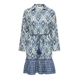 Jacqueline de Yong JDY Kleid 'JDYANNA' Damen Größe 36 marine / aqua / weiß Winterkleid