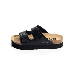 Bayton Pantolette 'JAPET' Damen Gr&ouml;&szlig;e 37 sand / schwarz