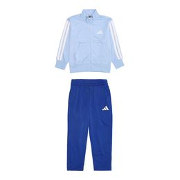 adidas Sportswear Trainingsanzug Jungen Größe 128 blau / hellblau / weiß