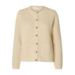 Selected Knit Cardigan 'SLFVinna' female Beige size XL