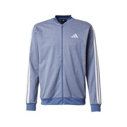 adidas Sportswear Trainingsjacke Herren Größe XS blaumeliert / weiß