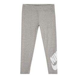 Nike Sportswear Leggings 'CLUB' Mädchen Größe 122 grau / weiß