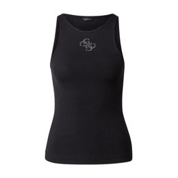 Guess Top 'Guendalina' Damen Gr&ouml;&szlig;e XL schwarz / silber