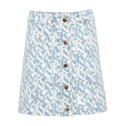 Karl Kani Rock Damen Größe 40 blue denim / weiß