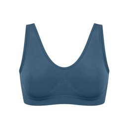 Schiesser Bustier ' Casual Seamless ' Damen Gr&ouml;&szlig;e 80 dunkelblau