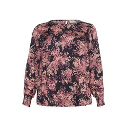 Kaffe CURVE Bluse 'Jeanetta' Damen Größe 4XL rotmeliert / schwarz