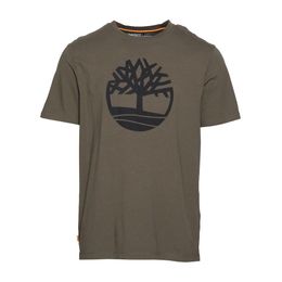 Timberland T-Shirt 'Kennebec River' Herren Gr&ouml;&szlig;e XXXL dunkelgr&uuml;n / schwarz