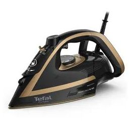 Tefal Dampfbügeleisen "Puregliss FV8064, 3000 Watt,Durilium AirGlide Autoclean Bügelsohle", gold (goldfarben, schwarz), B:13,5cm H:16cm T:31cm, Bügeleisen, Micro-Calc-Filter, 280 g/Min. Dampfstoß, 0-50 g/Min. variabler Dampf