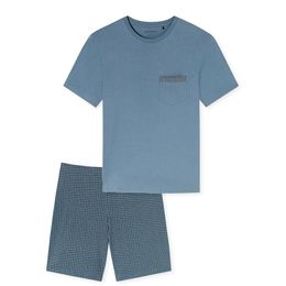 Schiesser Shorty 'Comfort Nightwear' Herren Gr&ouml;&szlig;e 5XL opal / graphit
