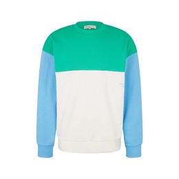 Tom Tailor Denim Sweatshirt male Green, White size M