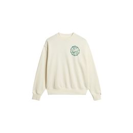 Superdry Sweatshirt 'Lo-fi Outdoor' Damen Größe S creme / grün