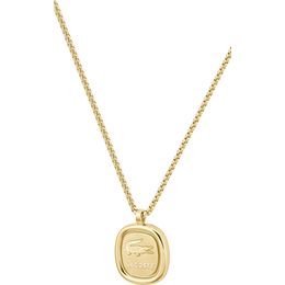 Kette mit Anhänger Lacoste "VIGOR, 2040410, 2040411", gold (gelbgoldfarben), Halsketten, Herren, Edelstahl, L: 56cm