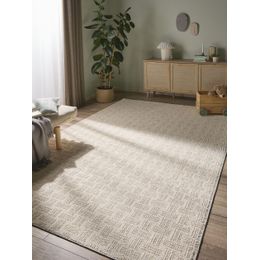 benuta Nest Kurzflor Teppich Lilibeth Cream 80x150 cm - Moderner Kurzflor-Teppich für Wohnzimmer