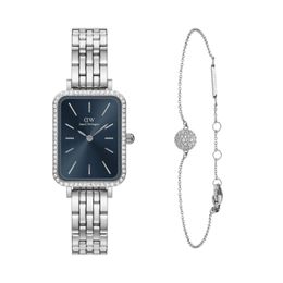 Daniel Wellington Uhr - Quadro Uhr - Gr. unisize - in Silber - f&uuml;r Damen