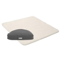 YOGISTAR.COM Yoga-Set Calm Edition - Meditation Natur 75 X 75 Cm Herren Größe One Size grau