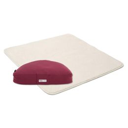 YOGISTAR.COM Yoga-Set Calm Edition - Meditation Natur Herren Größe One Size ecru / bordeaux