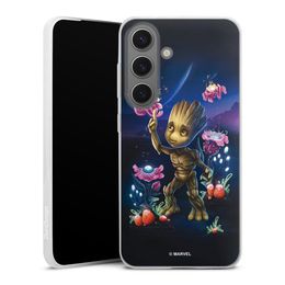 DeinDesign Galaxy S25 Handy Slim Case Silikon Handyh&uuml;lle transparent H&uuml;lle extra d&uuml;nn Baby Groot Marvel Guardians Of The Galaxy Silikon Slim Case
