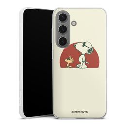 DeinDesign Galaxy S25 Handy Slim Case Silikon Handyh&uuml;lle transparent H&uuml;lle extra d&uuml;nn Snoopy Official Licensed Product Kindheit Silikon Slim Case