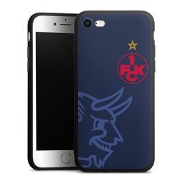 DeinDesign iPhone SE (2020) Handy Premium Silikon H&uuml;lle Handyh&uuml;lle schwarz Case 1. Fc Kaiserslautern Logo 1. Fck Silikon Premium Case