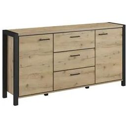 Sideboard Home Affaire "Aktiv", braun (taurus), B:180cm H:91cm T:41cm, FSC-zertifizierter Holzwerkstoff, Dekorfolie, MDF, Sideboards, Breite 180 cm