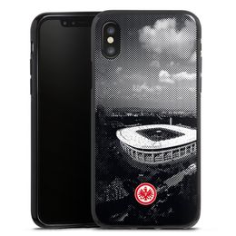 DeinDesign iPhone X Handy Silikon H&uuml;lle Case schwarz Handyh&uuml;lle Eintracht Frankfurt Sge Stadium