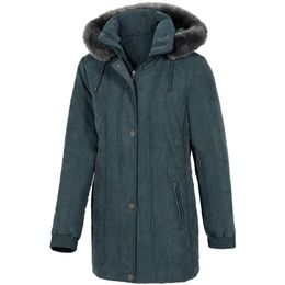 WITT Damen Winterjacke mit Wiener N&auml;hten, petrol, Gr&ouml;&szlig;e 46