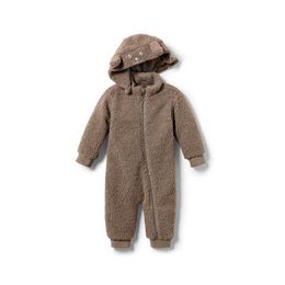 Tchibo Baby-Teddyfleece-Overall - Braun - Kinder - Gr.: 62/68