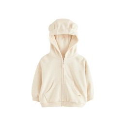 next Zip-Up Hoodie girl Beige size 3-6 mths