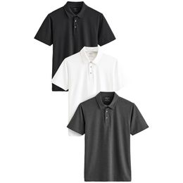 next Poloshirts Herren Größe XS dunkelgrau / schwarz / weiß
