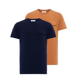 Anou Anou Shirt male Blue, Orange size 3XL