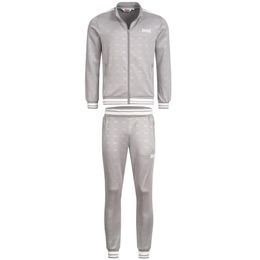 Lonsdale Jogginganzug 'Ashwell' Herren Größe XL graumeliert / weiß