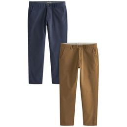 next Chino Pants male Blue, Brown size 34