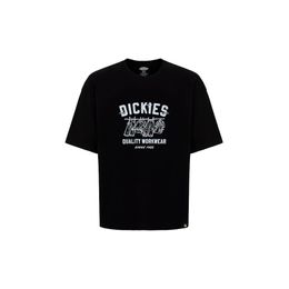 Dickies T-Shirt 'Laundry' Herren Gr&ouml;&szlig;e XL hellgrau / schwarz
