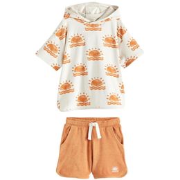 next Set Jungen Gr&ouml;&szlig;e 122 orange / wei&szlig;
