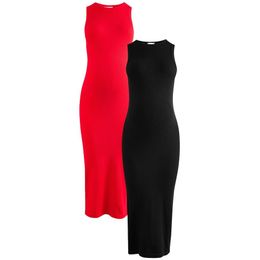next Umstand Kleid Damen Gr&ouml;&szlig;e 42 rot / schwarz Winterkleid