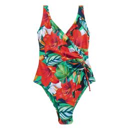 next Swimsuit female Green size 16