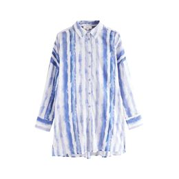 next Tunika Damen Größe M blau / marine / weiß
