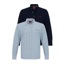 Williot Hemd Herren Größe XL navy / himmelblau