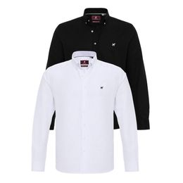 Williot Button Up Shirt male Black, White size XXL