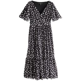 next Kleid Damen Größe 46 schwarz / weiß Winterkleid