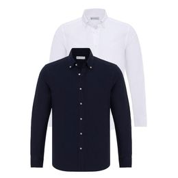 Dandalo Button Up Shirt male Blue, White size S