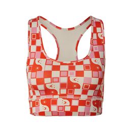 Hey Honey Sport-BH 'DAYANDNIGHT' Damen Größe XL altrosa / orangerot / offwhite