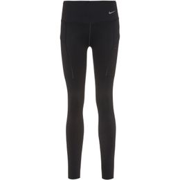 Nike Dri-Fit Go Lauftights Damen - schwarz - Gr. S - Nylon/Elastan