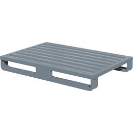 ratioform economy Stahlblechpalette, mit breiten Kufen, LxBxH 1200 x 800 x 160 mm, ab 10 Stk