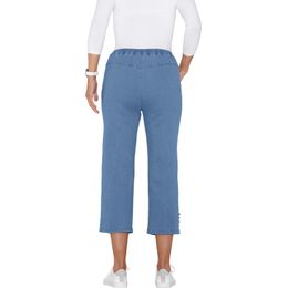 Damen 7/8-Jeans mit Zierriegel am Abschluss blue-bleached, Gr&ouml;&szlig;e 38