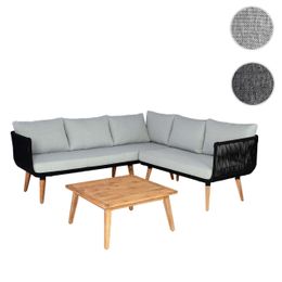 Mendler Garten-Garnitur HWC-L30, Garnitur Sitzgruppe Lounge-Set Sofa, Akazie Holz MVG-zertifiziert ~ Variant 99118+99119