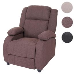 Mendler Fernsehsessel Lincoln, Relaxsessel Liege Sessel, Stoff/Textil ~ Variantenangebot 55085
