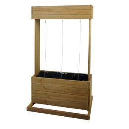 Mendler Hochbeet HWC-L72, Pflanzkasten Rankhilfe Pflanzk&uuml;bel Blumenkasten, 145x85x50cm Outdoor Tanne Holz FS 117491